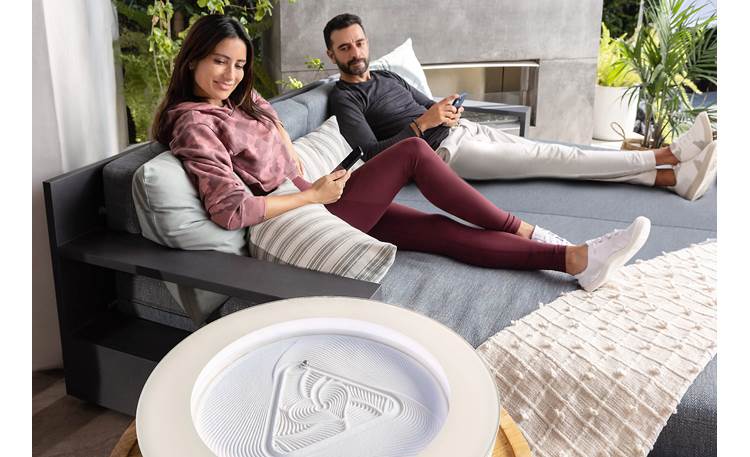 Homedics® Drift (Cream, 21") Sandscape meditation garden with Bluetooth ...