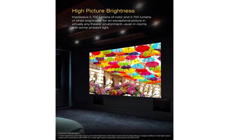 Epson Pro Cinema LS12000 4K laser home theater projector at Crutchfield