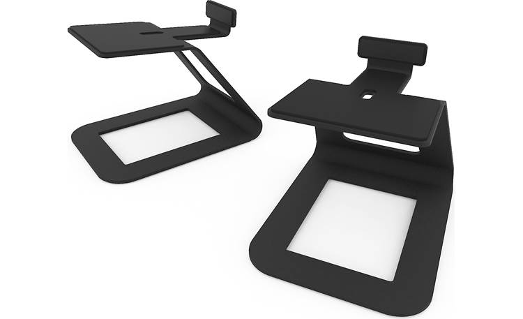 Kanto SE6 (Black) Elevated desktop speaker stands at Crutchfield