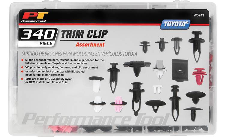 Performance Tool W5243 340 pc. trim clip assortment for Toyota and ...