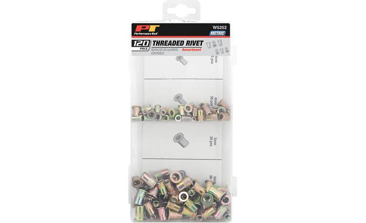 Performance Tool W5252 120-piece threaded rivet assortment — metric ...