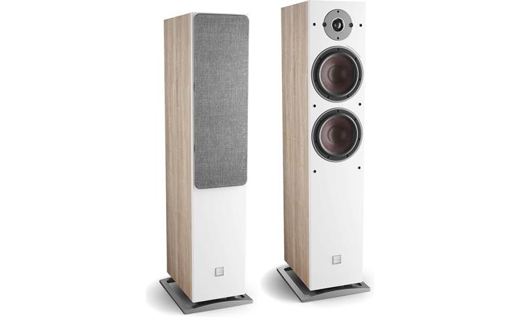 DALI Oberon 7C (Light Oak) Matched pair of wireless powered floor ...