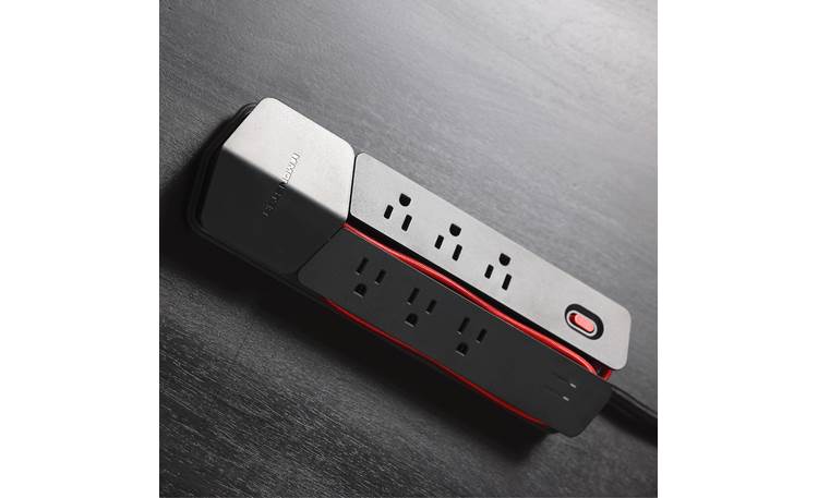 Monster Power Center Vertex (Black) Surge protector with extendable USB ...