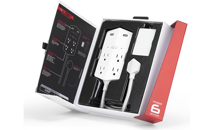 Monster Power Shield XL (White) Power outlet extender/surge suppressor ...