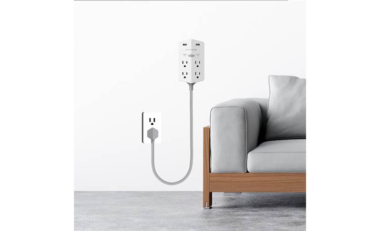 Monster Power Shield XL (White) Power outlet extender/surge suppressor ...