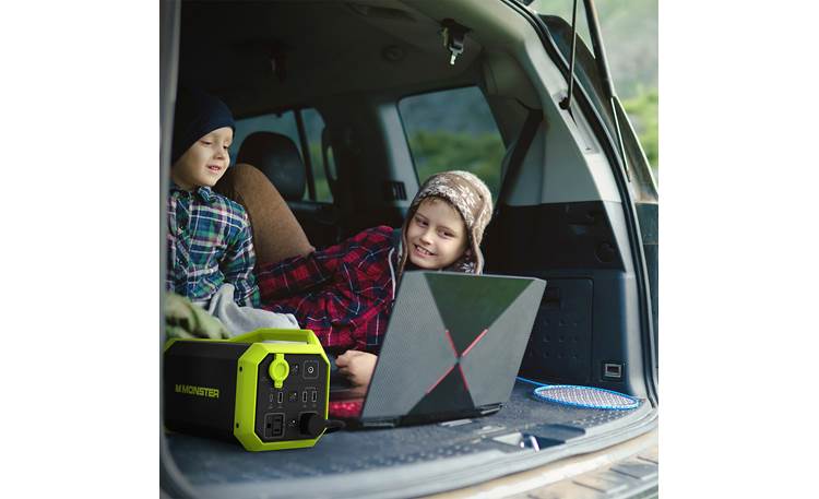 Monster Power Grid (Green) Portable power station with wireless Qi ...