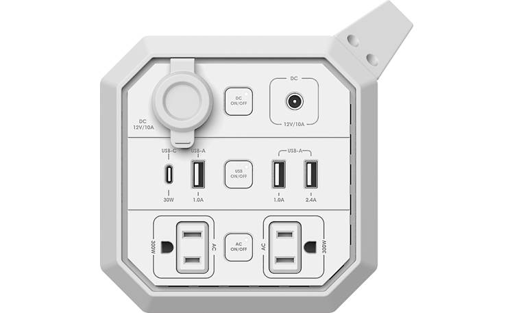 Monster Power Grid (White) Portable power station with wireless Qi ...