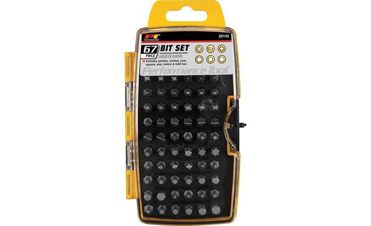 Performance Tool 20145 67-piece screwdriver bit set at Crutchfield