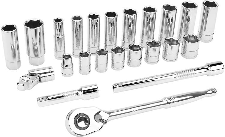 Performance Tool W38914 23-piece 3/8" drive socket wrench set — metric ...
