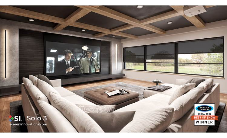 Screen Innovations Solo 3 Indoor (180") Motorized, tab-tensioned ...