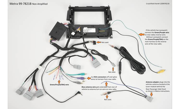 Metra 99-7821B Dash and Wiring Kit (Black) Install a new car stereo and ...