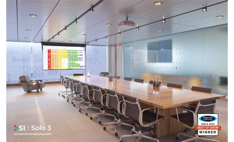 Screen Innovations Solo 3 Indoor (100") Motorized, tab-tensioned ...