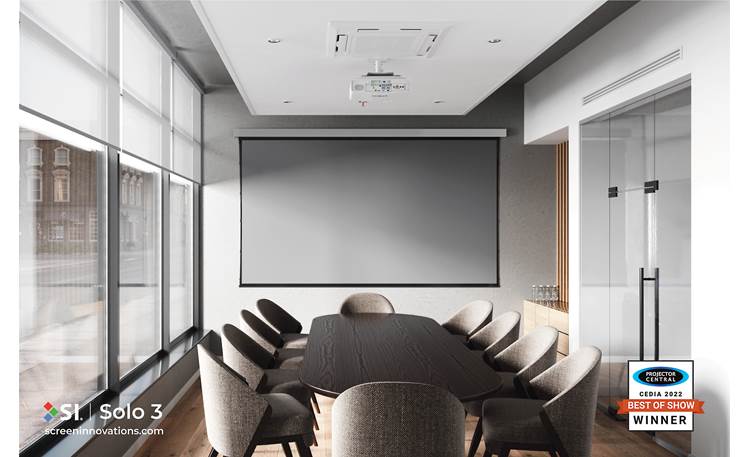Screen Innovations Solo 3 Indoor (100") Motorized, tab-tensioned ...