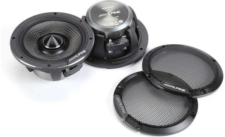 Alpine HDZ-653 Status Series 6-1/2" 3-way component system at Crutchfield