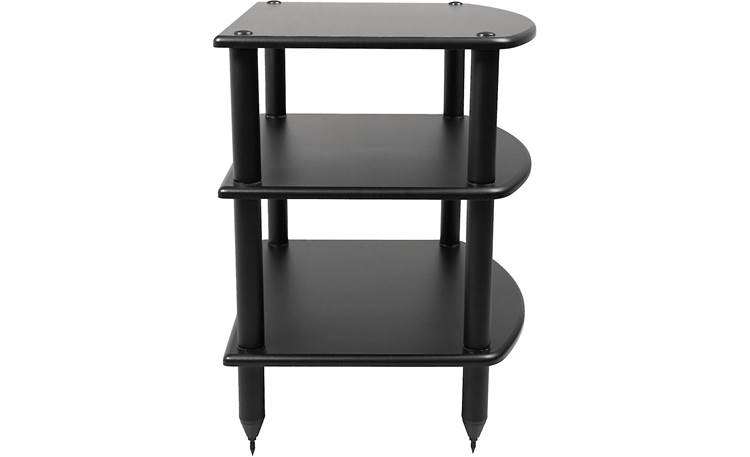 Pangea Audio Vulcan Audio Rack (Black with Black Posts) Modular 3-shelf ...