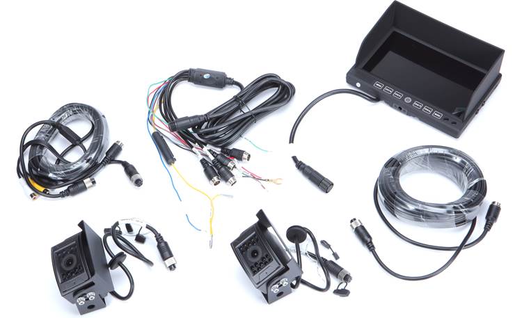 Brandmotion SUTV-2020 UTV front- and rear-view cameras, plus 7" monitor ...