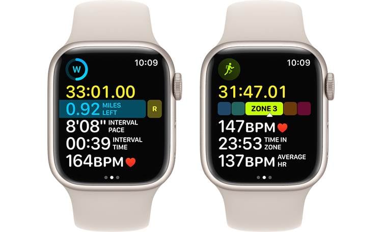 Apple Watch® Series 8 with GPS (41mm) (Starlight) Smartwatch with small ...