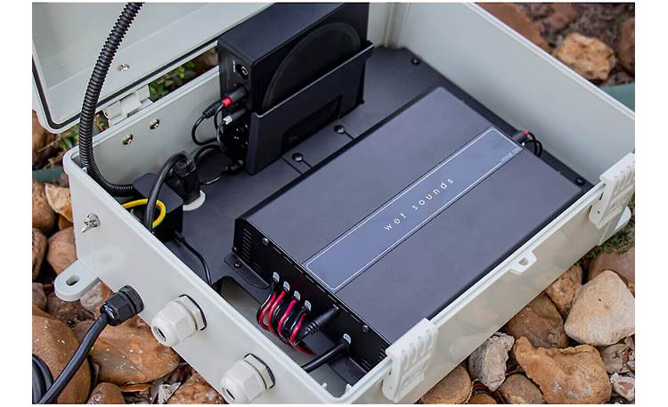 Wet Sounds VS-1200-AMP/Outdoor Enclosure 200-watt x 4 outdoor amplifier ...