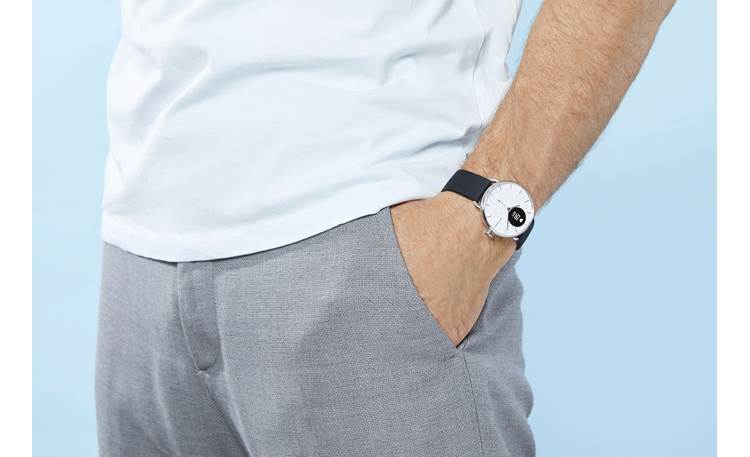Withings ScanWatch (38 mm, White and Silver) Hybrid smartwatch at ...