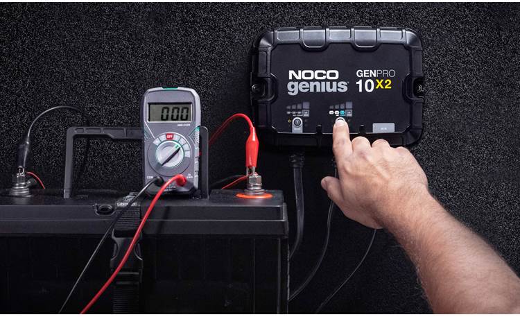 NOCO GENPRO10X2 GEN series 2-bank onboard 12-volt battery charger ...