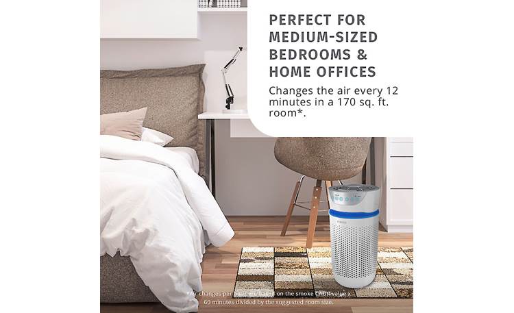HoMedics TotalClean 5-In-1 Air purifier with UV-C and 360° true HEPA ...