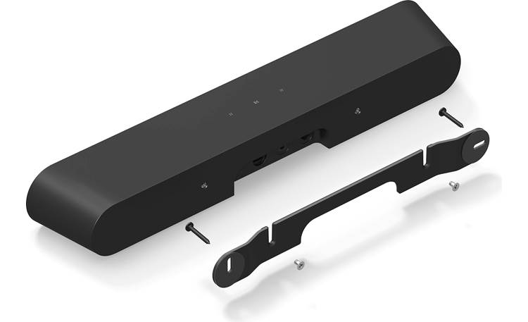 Sonos Ray + Wall Mount Kit (Black) Powered sound bar/wireless music ...
