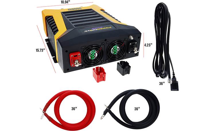 Powerdrive PWD3000P DC to AC power inverter with 3000-watt continuous ...