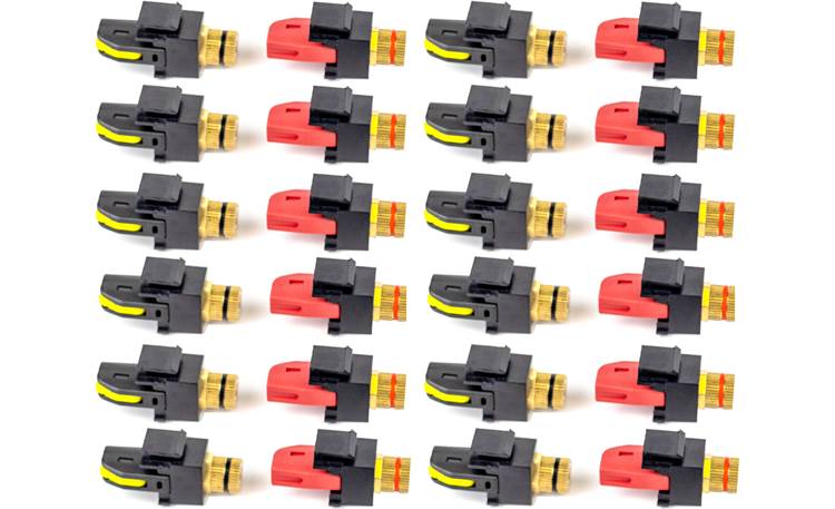 Speaker Snap Keystone Binding Posts (Black/12 pairs) Snap-lock keystone ...