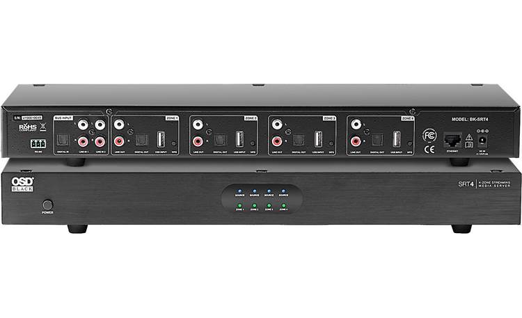 OSD Black SRT4 4-zone network music player with Wi-Fi and Apple AirPlay ...