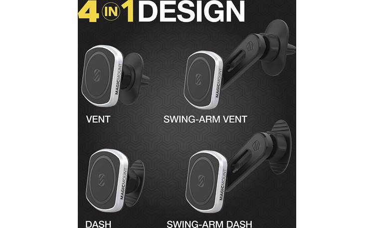 Scosche MagicMount™ Pro2 4-In-1 Magnetic and MagSafe®-compatible vent ...