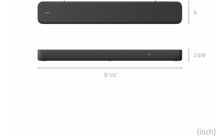 Sony HT-S2000 Powered 3.1-channel sound bar system with Bluetooth ...