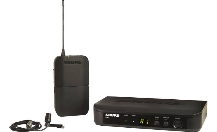 Shure BLX14/CVL (596 to 616 MHz, Band J11) Wireless lavalier microphone ...