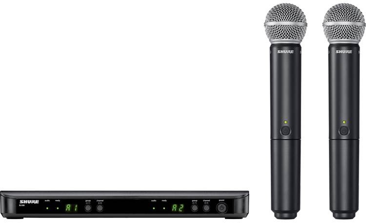 Shure BLX288/SM58 (J11 Band, 596-616 MHz) Dual wireless microphone ...