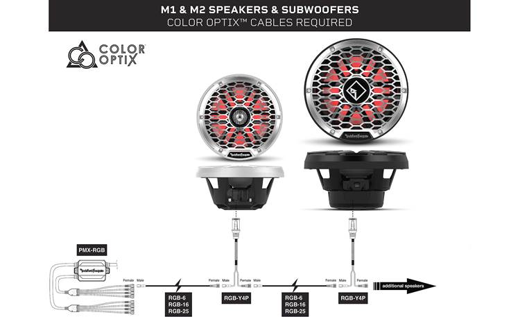 Rockford Fosgate RGB-6 (6 feet) Extension cable for your Rockford ...