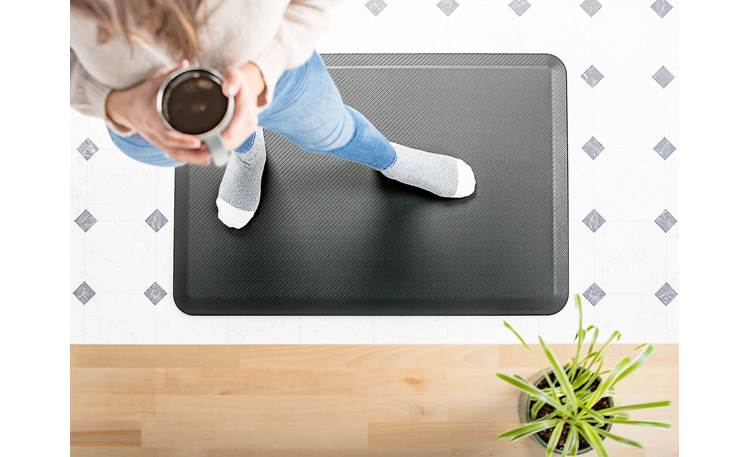 WeatherTech ComfortMat (Black with Carbon Fiber Design) Ergonomic floor ...