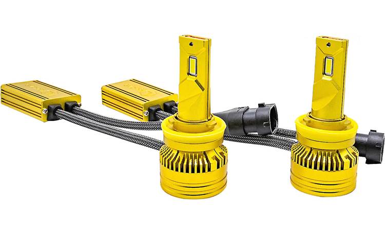 Lucas Lighting L3-H11 L3 Series L-shaped LED headlight bulbs — 16,000 ...