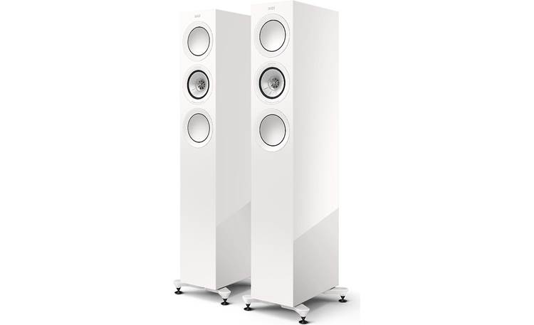 KEF R5 Meta (White Gloss) Floor-standing speaker at Crutchfield