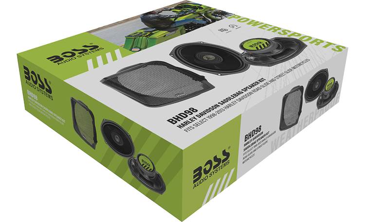BOSS Audio BHD98 Saddlebag Kit 6"x9" saddlebag speakers for select 1998 ...