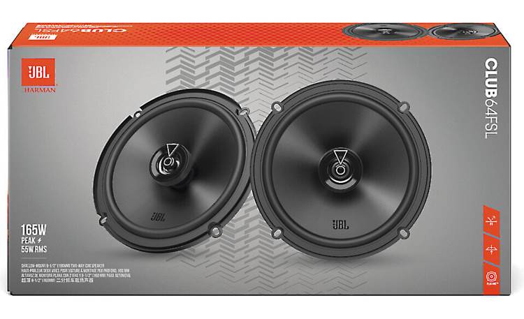 JBL Club 64FSL Club Series 6-1/2" shallow-mount 2-way car speakers at ...