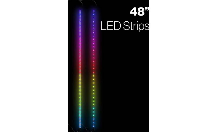 SoundExtreme Roof LED Strips Two 48" RGBIC LED light strips at Crutchfield