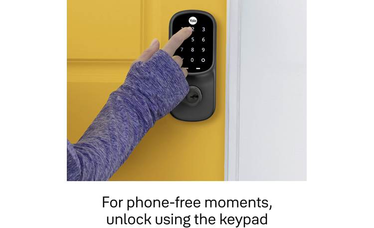 Yale Assure Lever Touchscreen with Wi-Fi (Black suede) Smart lock and ...