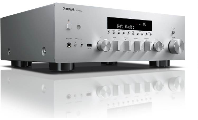 Yamaha R-N600A (Silver) Stereo receiver with Wi-Fi, Bluetooth, and Apple AirPlay® 2 at Crutchfield