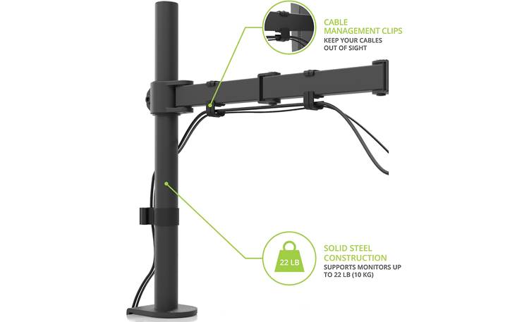 Kanto DML1000 Adjustable-height mount for monitors 17" to 34" at ...