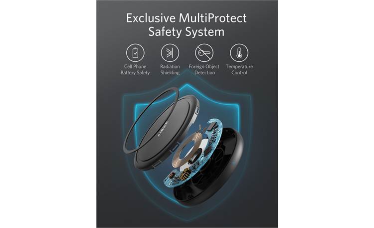 Anker PowerWave II Pad Wireless charging pad for Qi-enabled devices at ...