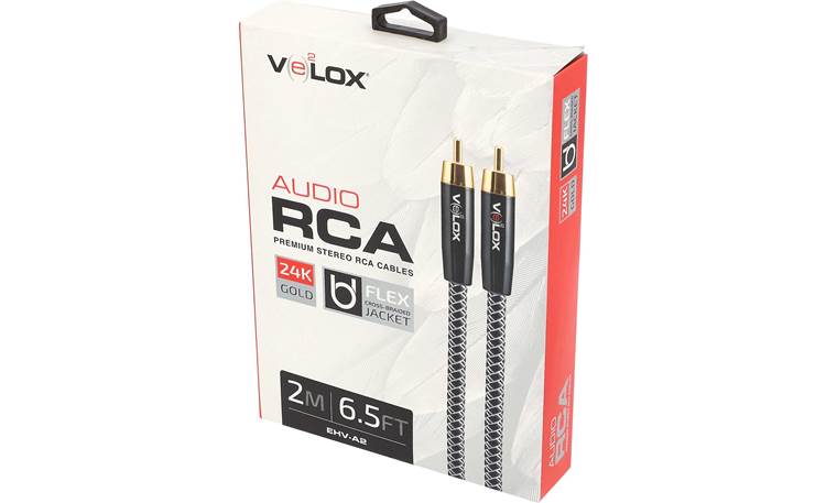 Ethereal Velox Stereo RCA Audio Cable (2 meters/6.6 feet) Pair of mono ...