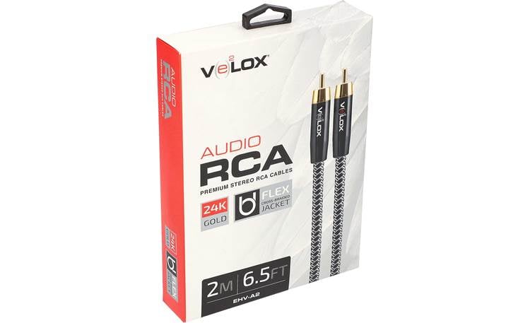 Ethereal Velox Stereo RCA Audio Cable (2 meters/6.6 feet) Pair of mono ...