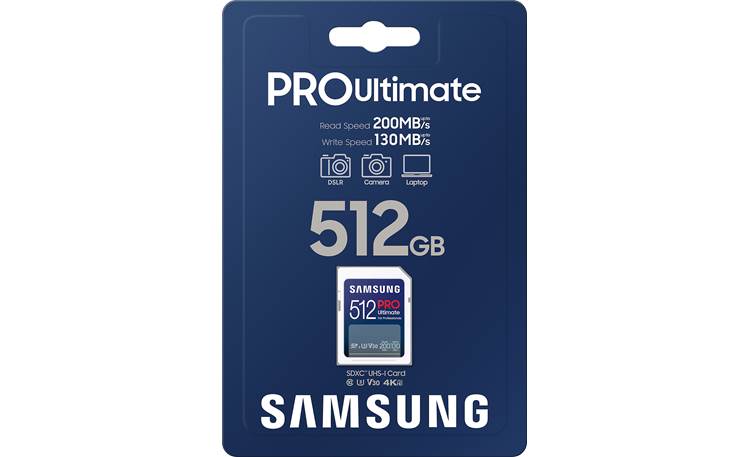 Samsung PRO Ultimate SDXC Memory Card (512GB) Class 10, UHS Speed Class ...