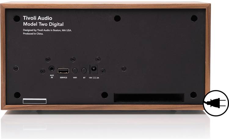 Tivoli Audio Model Two Digital (Walnut/Gold) Powered speaker with Wi-Fi ...