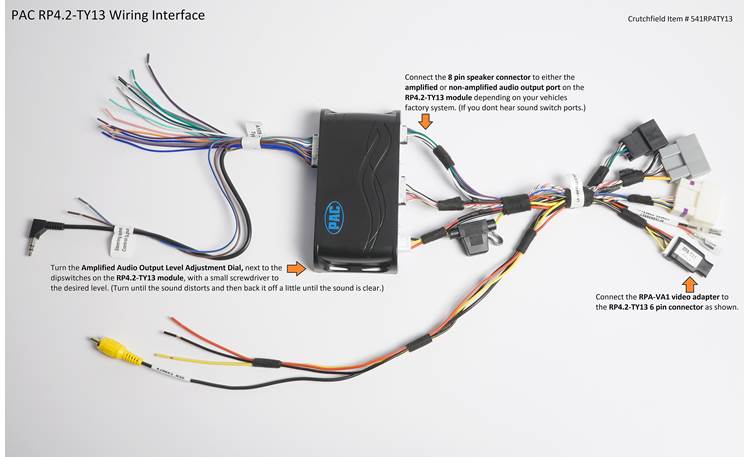 PAC RP4.2-TY13 Wiring Interface Connect a new car stereo and retain the ...