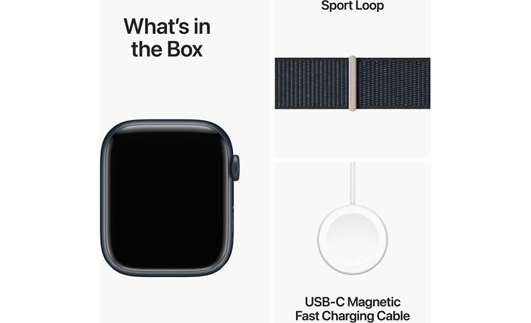Apple Watch® Series 9 with GPS (45mm) (Midnight aluminum case ...